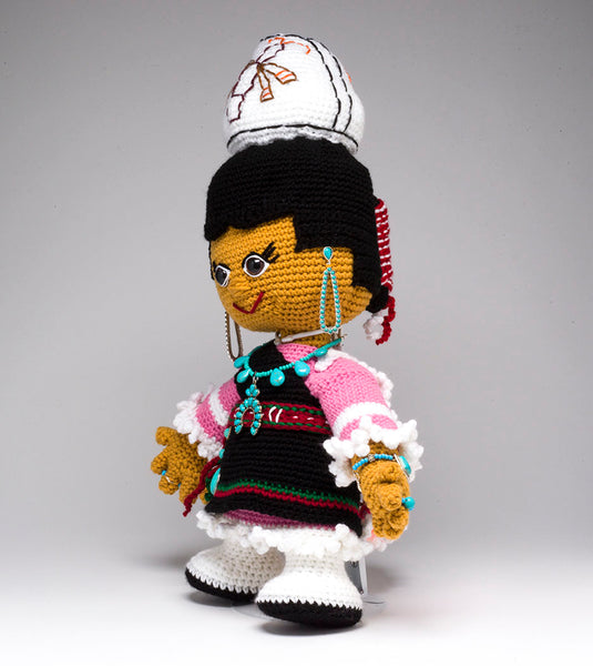 Crocheted Zuni Olla Maiden Doll – Keshi The Zuni Connection