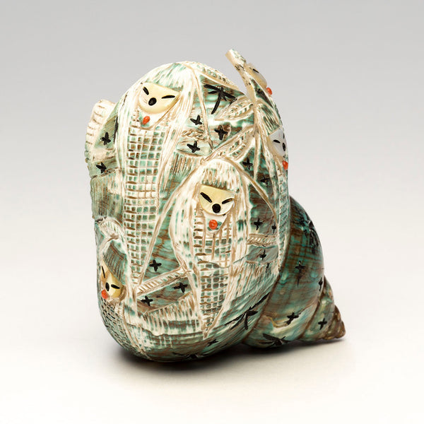 Pacific Green Snail Shell Corn Maidens – Keshi The Zuni Connection
