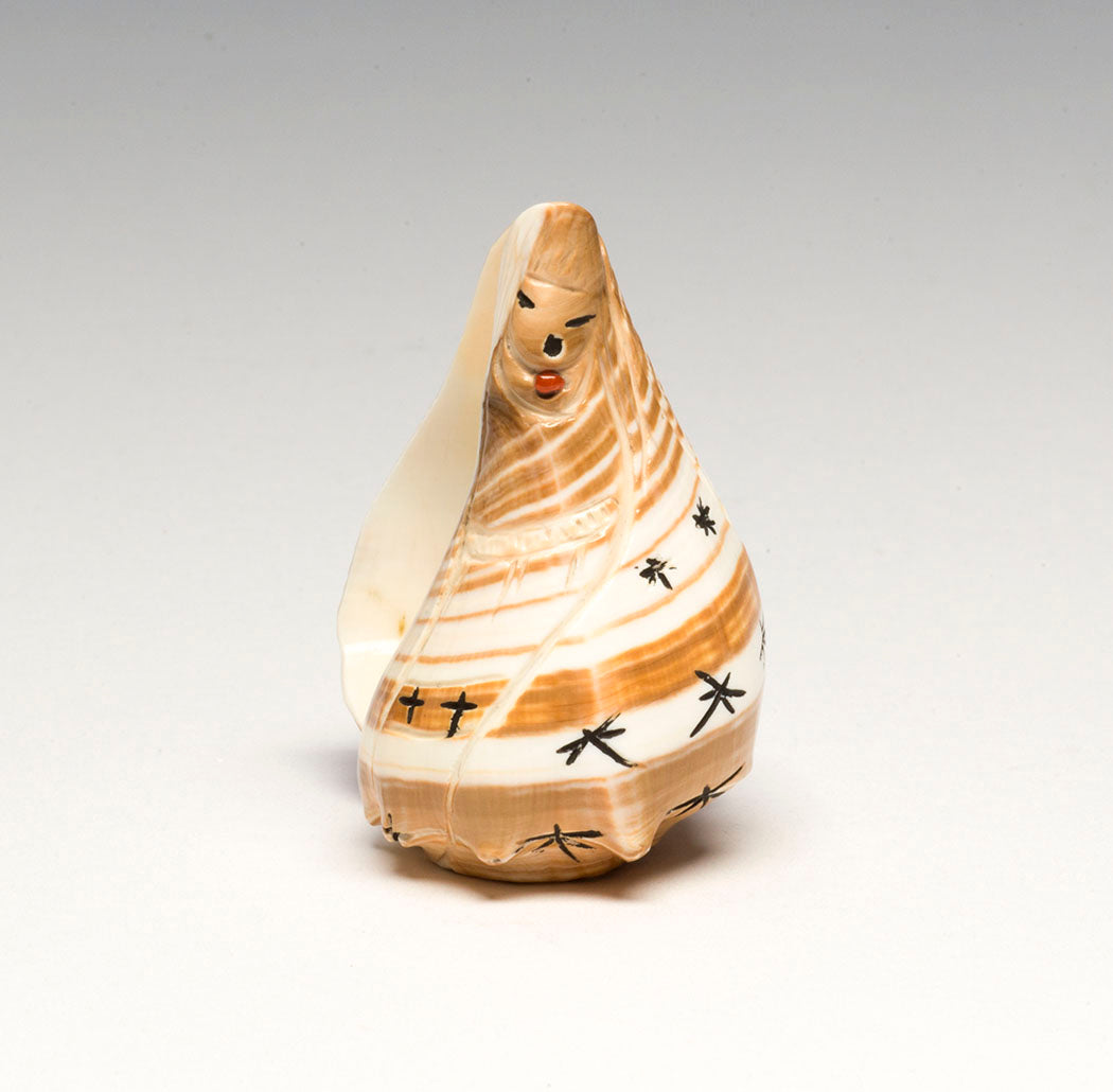 Corn Maiden & Grandmother Seashell Carving – Keshi The Zuni Connection