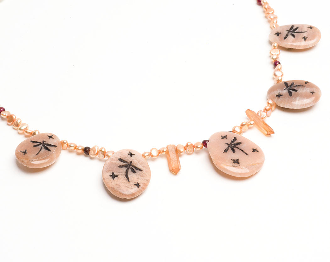 Sunstone Corn Maiden Pendant Necklace – Keshi The Zuni Connection